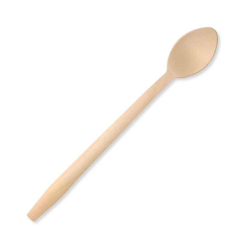 Biopak 20cm Tall Coated Wood Teaspoon 1000pcs | Bulk Buys